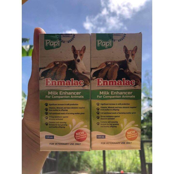 NEW PACKAGING Papi Enmalac Milk Enhancer Pet Suplement 120 ML | Lazada PH