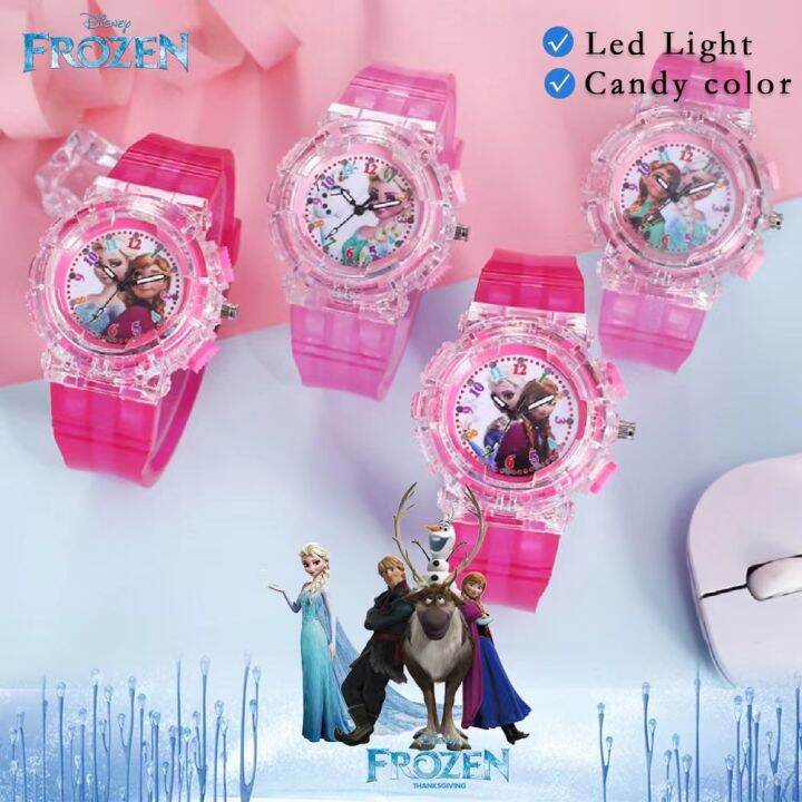 Frozen Watch for Kids Girls Children LED Electronic Watch Pink/Bule ...
