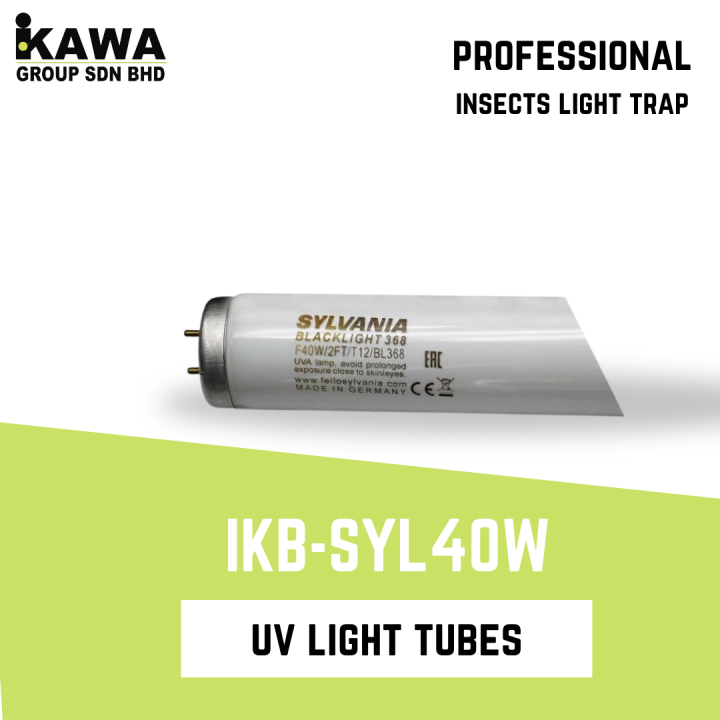 Sylvania Blacklight UV Light Tube F40W T12 2FT BL368 FEP Toughcoat | Lazada