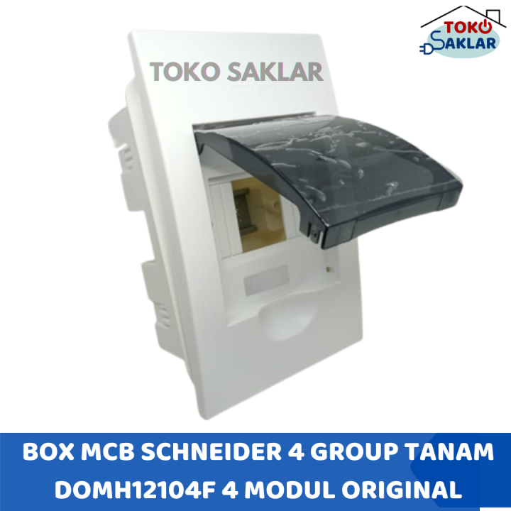 Box MCB Schneider 4 Group Tanam DOMH12104F 4 Modul ORIGINAL | Lazada ...