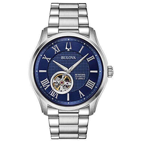 Bulova Classic Automatic Men's Stainless Steel Blue/ Silver Tone ...
