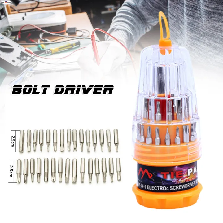 YBC 31Pcs Screwdriver Set Head Changing Mobile Phone Tool Set Cross ...
