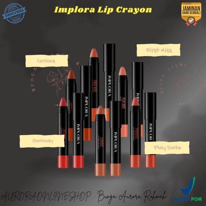 Implora Lip Crayon Satin | Lazada Indonesia