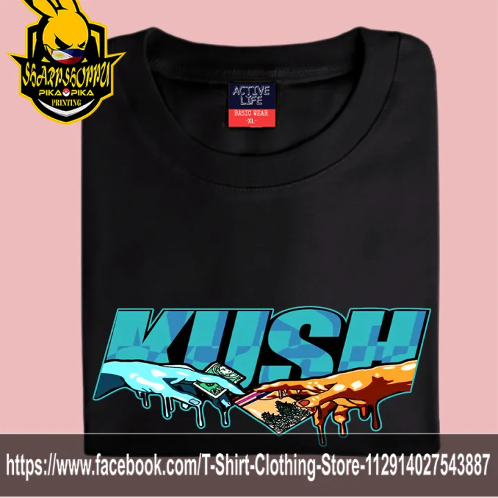 KUSH MONEY HAND DESIGN PRINT UNISEX TSHIRT | Lazada PH