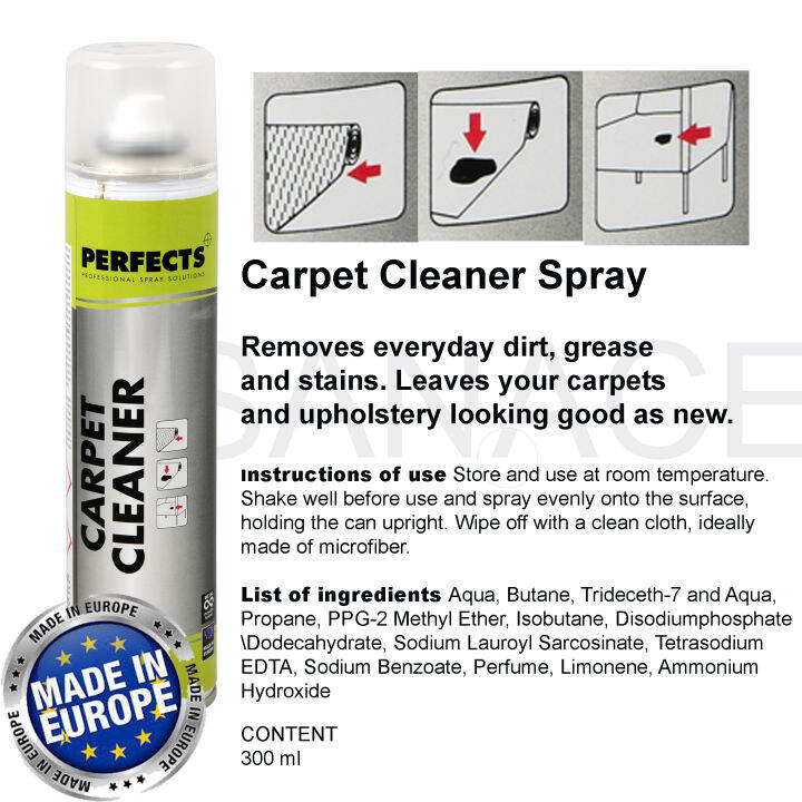 Carpet Cleaner Spray (made in Belgium) | Lazada Singapore