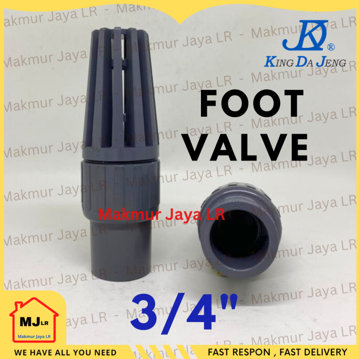 FOOT VALVE 3/4 inch 3/4" PVC KDJ Foot Klep / SPRING - PEGAS - PEER ...