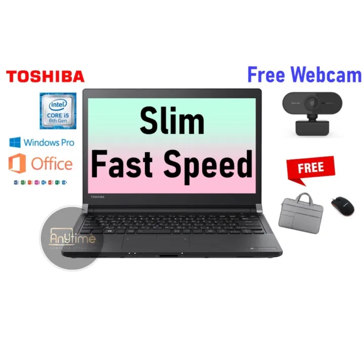 TOSHIBA Dynabook R73 i5 6th GEN laptop Refurbished 4GB RAM SSD WINDOWS ...