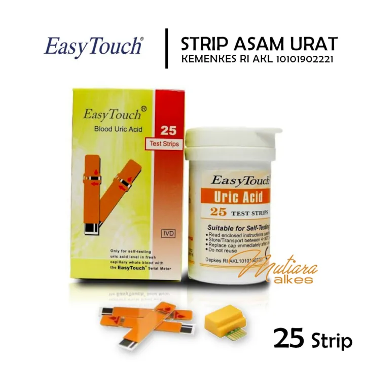 Easy Touch Strip Uric Acid ( Stik Cek Asam Urat ) | Lazada Indonesia