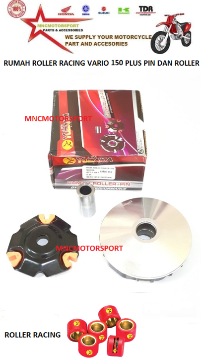 RUMAH ROLLER RACING PLUS PIN DAN ROLLER YUZAKA VARIO 150 125 LED ADV ...