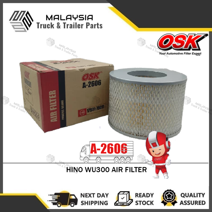 OSK A-2606 HINO DUTO 300 PRADO RJ95 AIR FILTER | Lazada