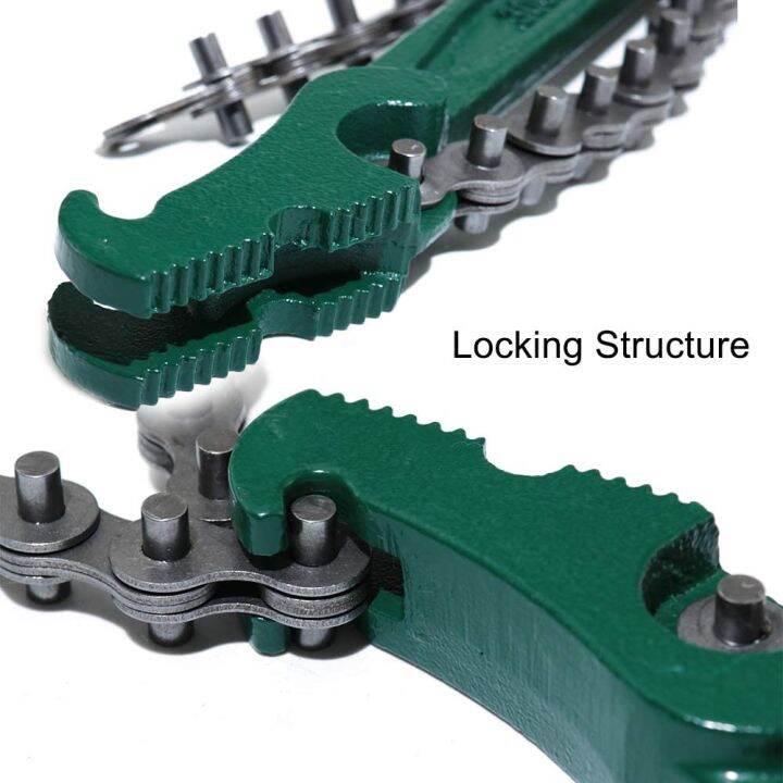9 Inch Heavy-Duty Ratcheting Chain Wrench fits 5 Inch Diameter ...