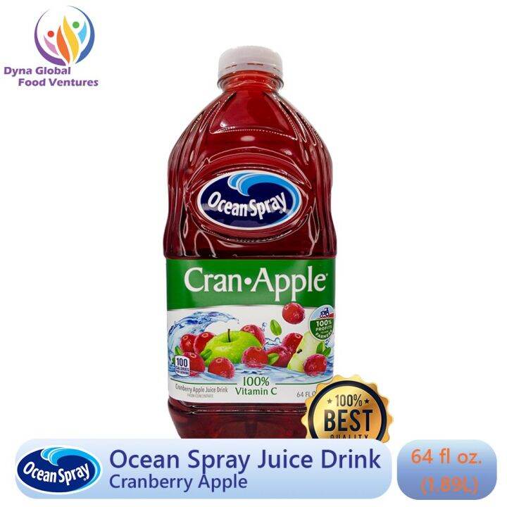 Ocean Spray CRAN•APPLE CRANBERRY APPLE JUICE DRINK [64fl oz(1.89L ...