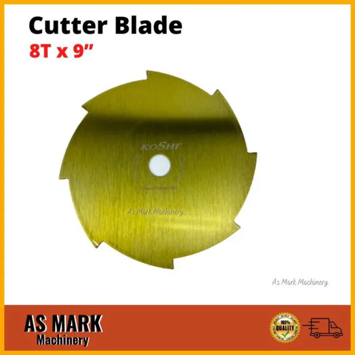 Mata Mesin Rumput 8t X 9inch Cutter Blade Grass Cutter Trimmer Rumput ...