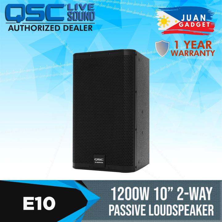 QSC E10 1200W 10" 2-Way Passive Loudspeaker (Black) | JG Superstore | Lazada PH