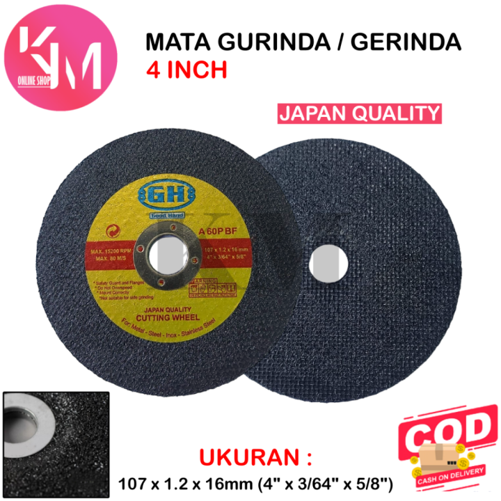 Batu gurinda gerinda Mata gurinda gerinda 4inch potong besi TERBAIK ...