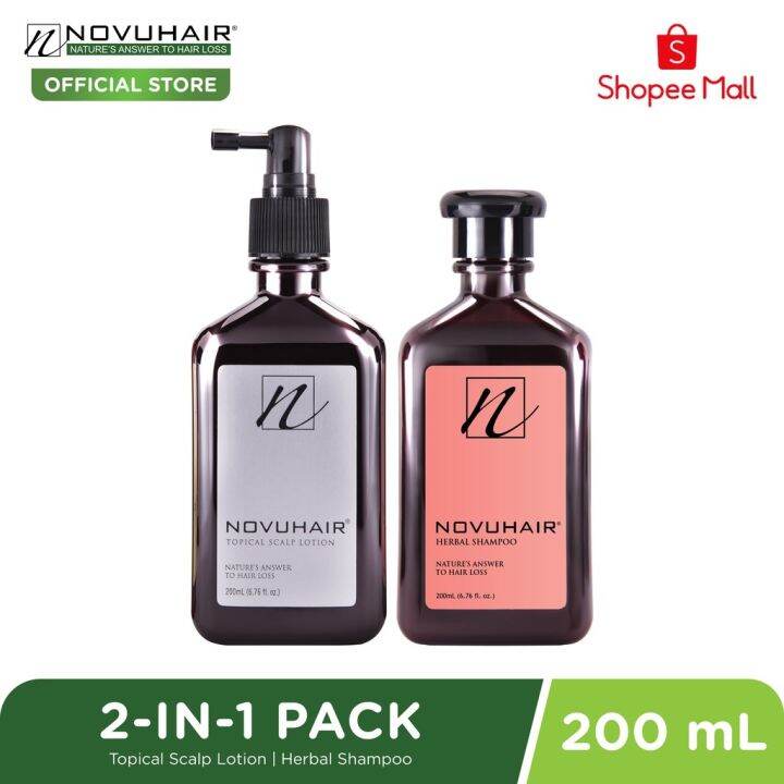 【COD】 NOVUHAIR Anti-Hair Loss 2-N-1 Pack Topical Scalp Lotion and ...
