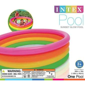 Intex Inflatable Pool Kiddie Pool Circular Swimming Pool Outdoor Pool ...