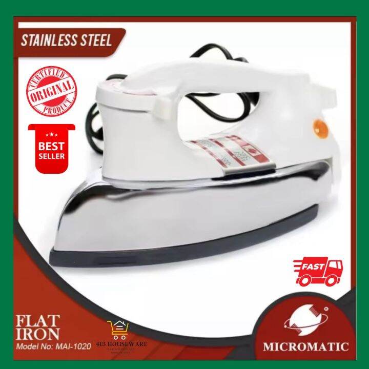 Micromatic MAI-1020 Stainless Steel Flat Iron (Plancha, Plantsa ...