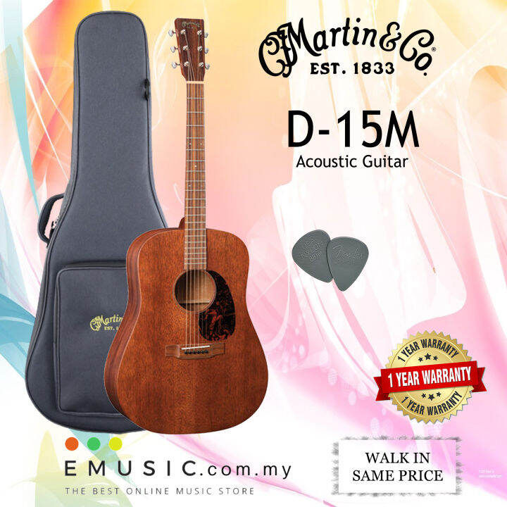 Martin & Co D-15M Full Solid Mahogany 15 Series Dreadnought Acoustic ...