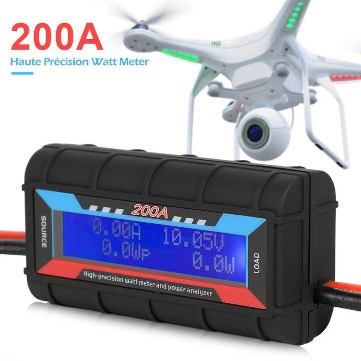 Model Airplane Power Meter 200A 6554W Ampere Meter Watt Meter Power ...