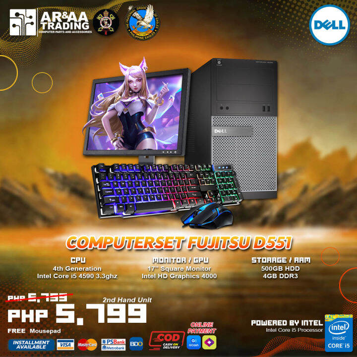 Computer Set Package Dell 3020 Intel Core i5 4440 3.1ghz 4gb 500gb HDD ...