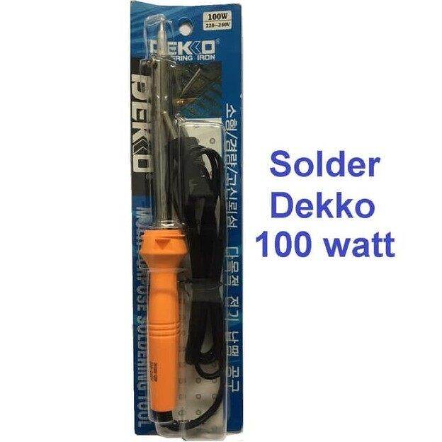 Solder Dekko 100w ORIGINAL Soldering Timah Iron Deko 100watt | Lazada ...