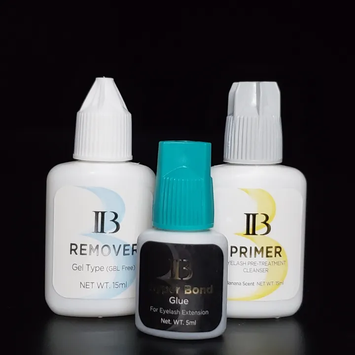 New Arraval Ibeauty IB Eyelash Extension Set Hyper Bond Glue Primer and GBL Free Remover Fast ...
