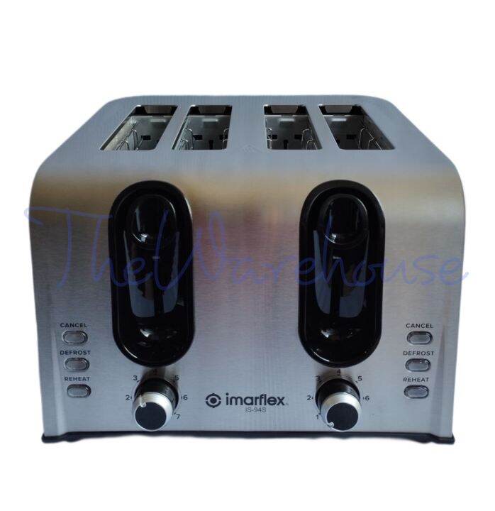 Imarflex IS-94S Pop-up Toaster Bread Toaster 4 slices | Lazada PH