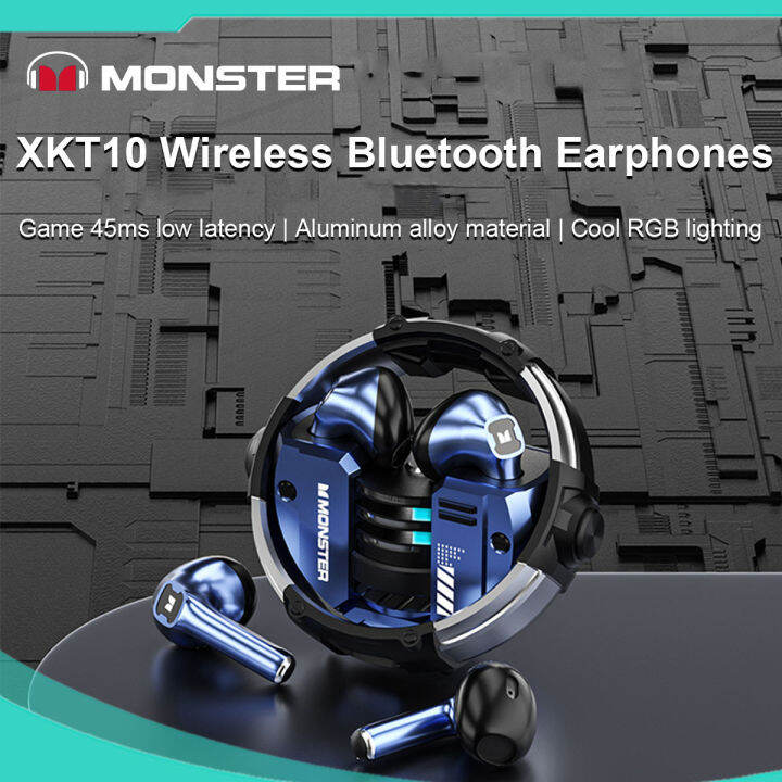 Monster XKT10 Earphone Wireless Intelligent Noise Cancellation Game ...