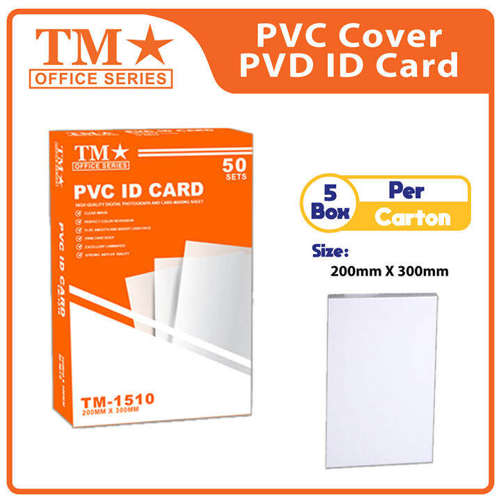 TM PVC ID Card 50 sets 200mm x 300mm x 5 boxes | Lazada PH