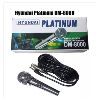 AMA GOOD SHOP HYUNDAI PLATINUM DM-8000 HYPE-CAPDIOD DYNAMIC MICROPHONE | Lazada PH