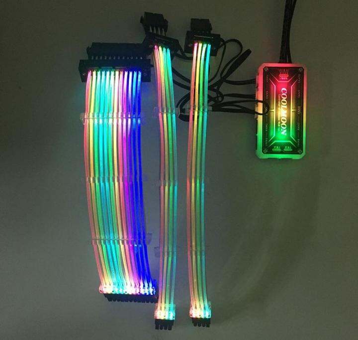 Dây Nguồn Nối Dài 8 Pin VGA Coolmoon Led RGB 16 Triệu Màu - Đồng Bộ Hub ...