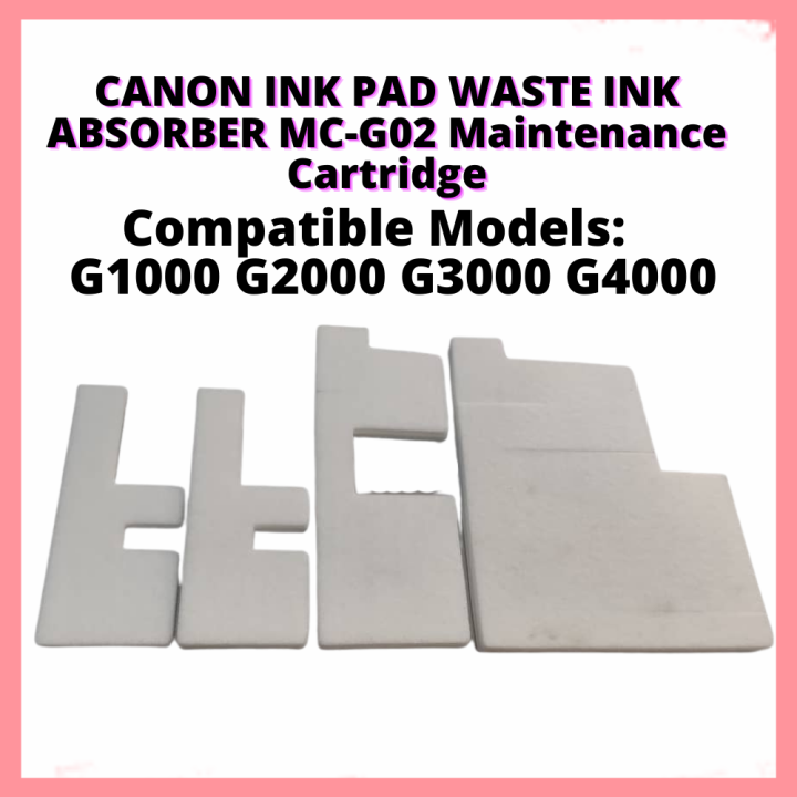 Canon Waste Ink Pad Ink Absorber Full For G1000/G2000/G3000 | Lazada