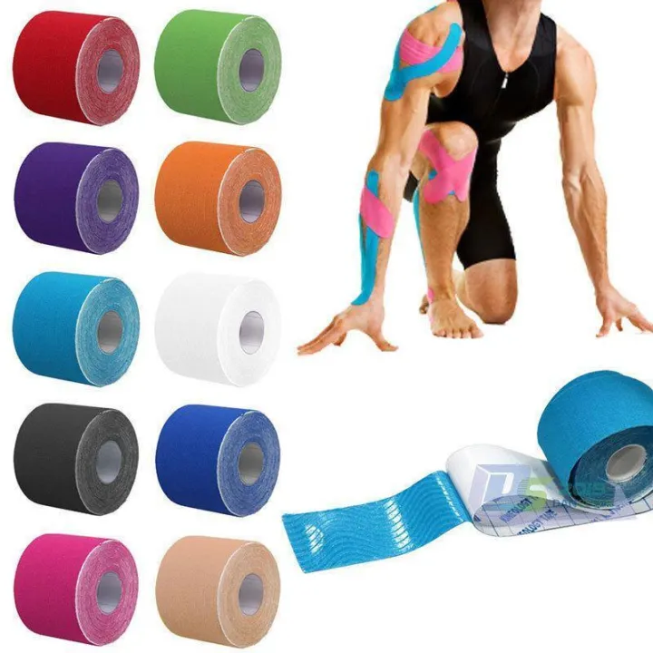 ORIGINAL Kinesiology Tape 5cm x 5met Kinesio Sport Plaster Otot untuk ...