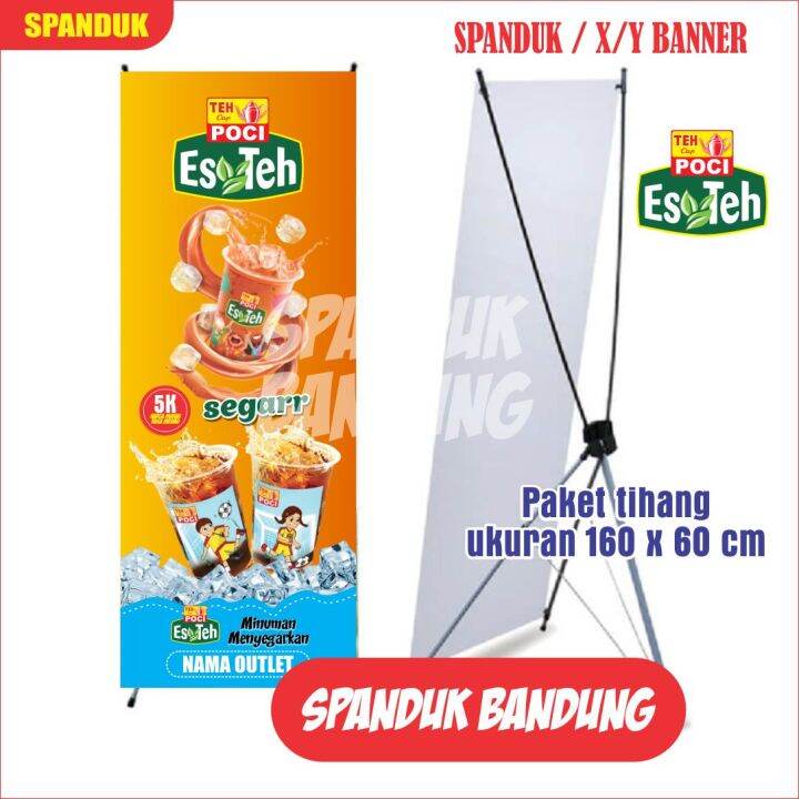 cetak spanduk teh poci / banner teh poci / cetak banner 160 x 60 cm ...