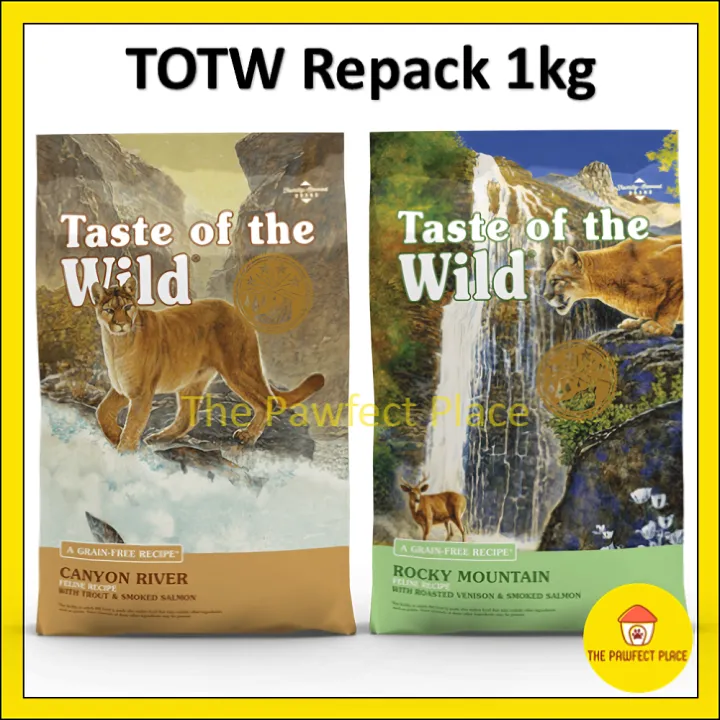 Taste Of The Wild Cat Food 1kg Repack 100% Original Rocky Mountain ...
