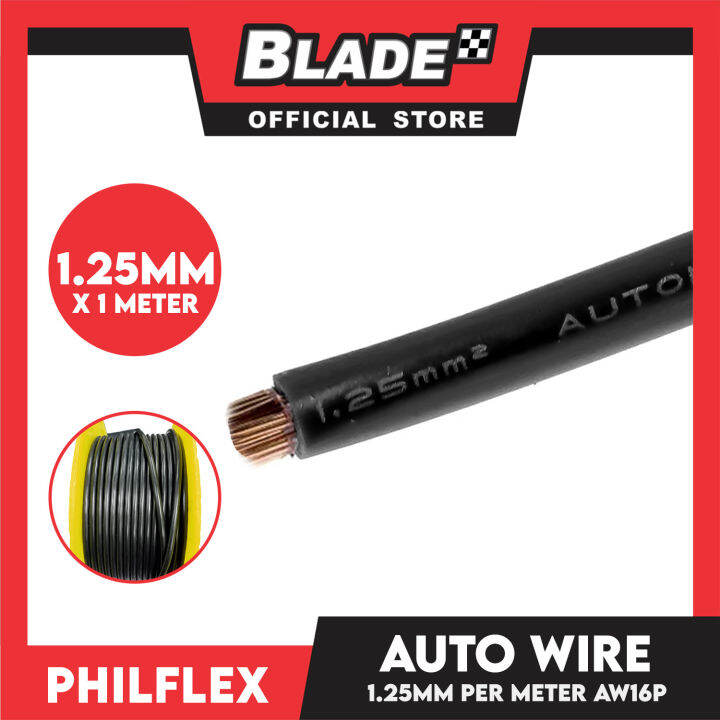 Philflex Auto Wire AW16P 1.25mm x 1meter | Lazada PH