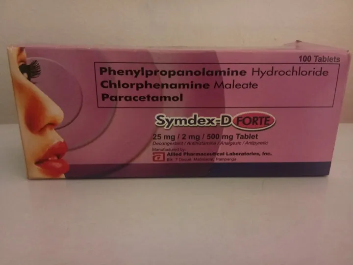 SYMDEX D Forte 1 Box 100 Tablets for Colds, Allergies, Fever | Lazada PH