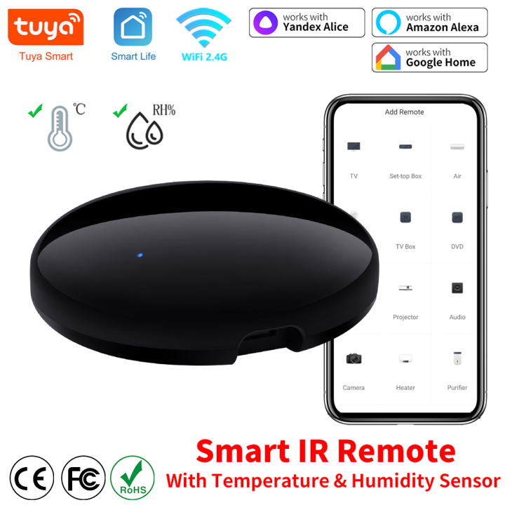 Tuya Smart IR Remote Control WiFi With Temperature and Humidity Sensor ...
