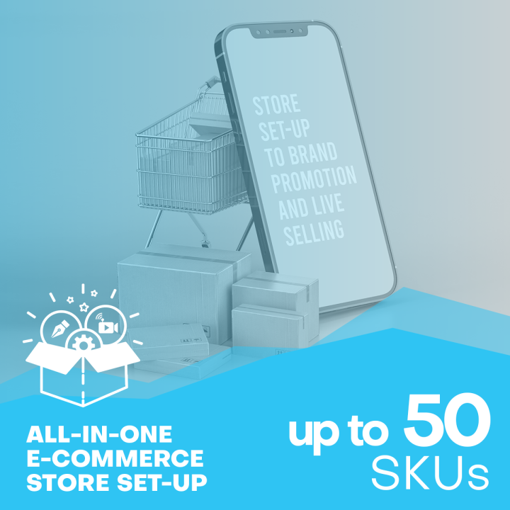 Blue Spark All-In-One Store Set Up - Upto 50 SKUs | Lazada PH