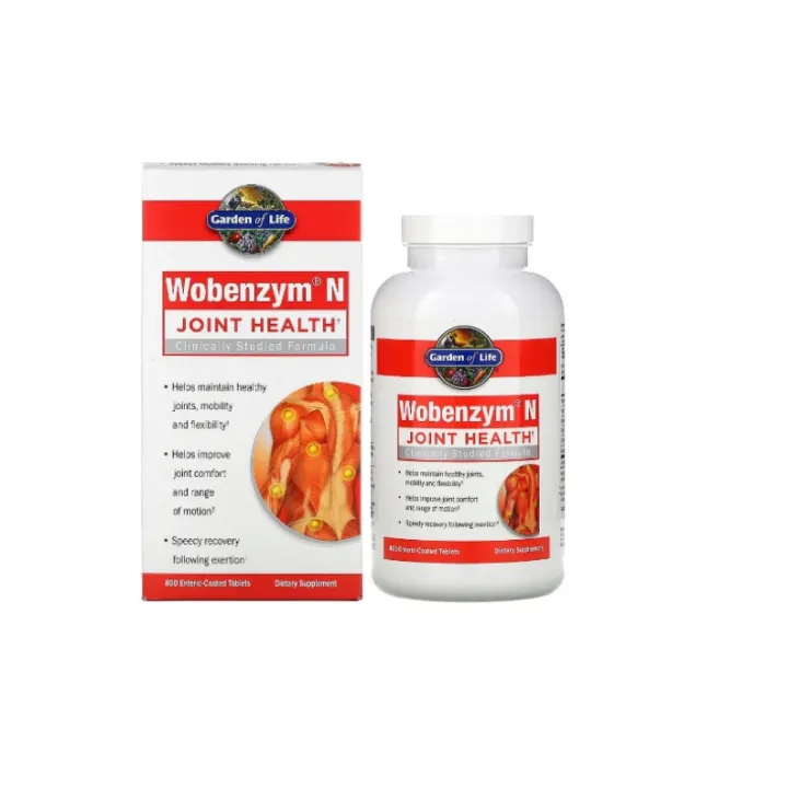 Wobenzym N Joint Health 800Ct 400Ct 200Ct Enteric-Coated Tablets ...