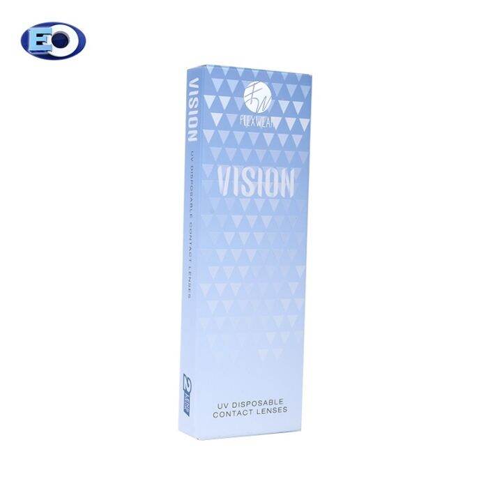 EO Flexwear Vision UV Disposable Clear Graded Contact Lenses (-5.00 to ...