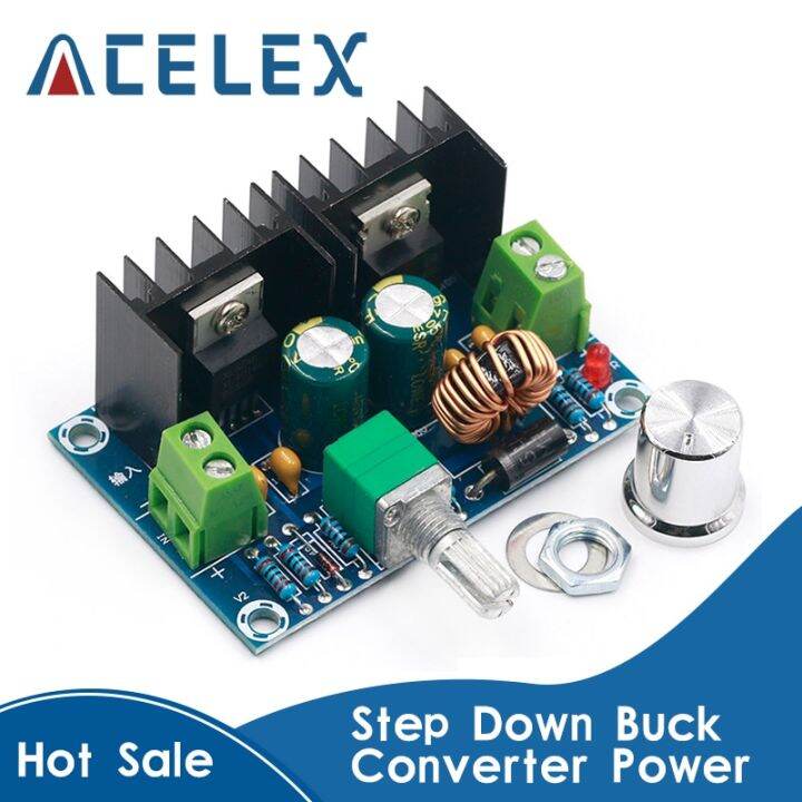 Xh-m401 dc-dc konverter Step Down Buck, modul sumber daya listrik pwpwm ... Xh-m401 dc-dc konverter Step Down Buck, modul sumber daya listrik pwpwm ...