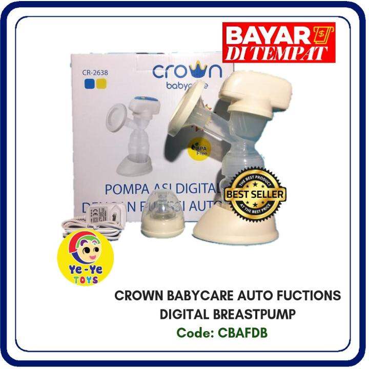 Pompa Asi Elektrik Crown Babycare/ Alat Pompa Asi Auto Functions ...