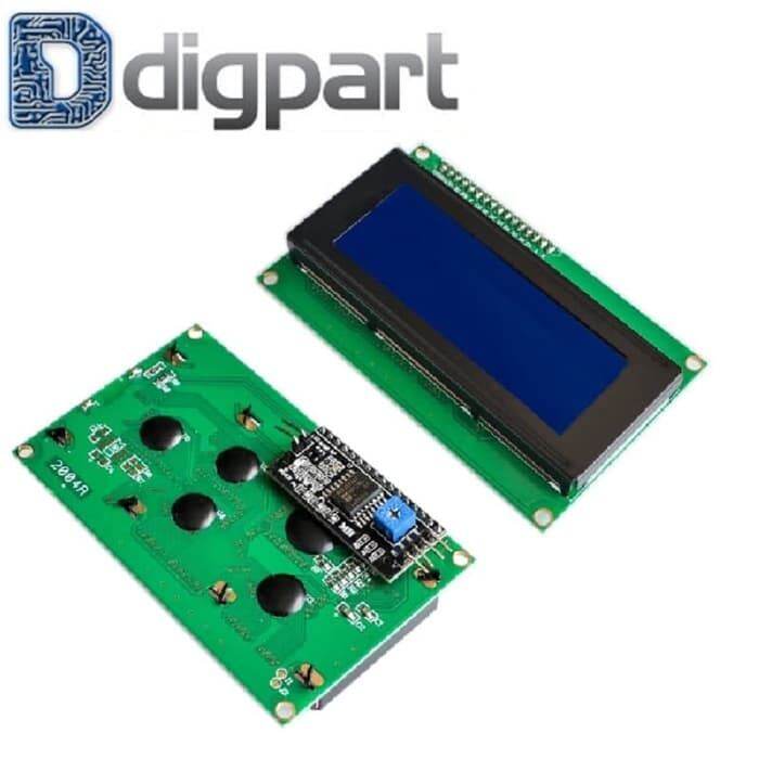 LCD 2004 Blue Biru i2C IIC Backpack LCD Module for Arduino | Lazada ...
