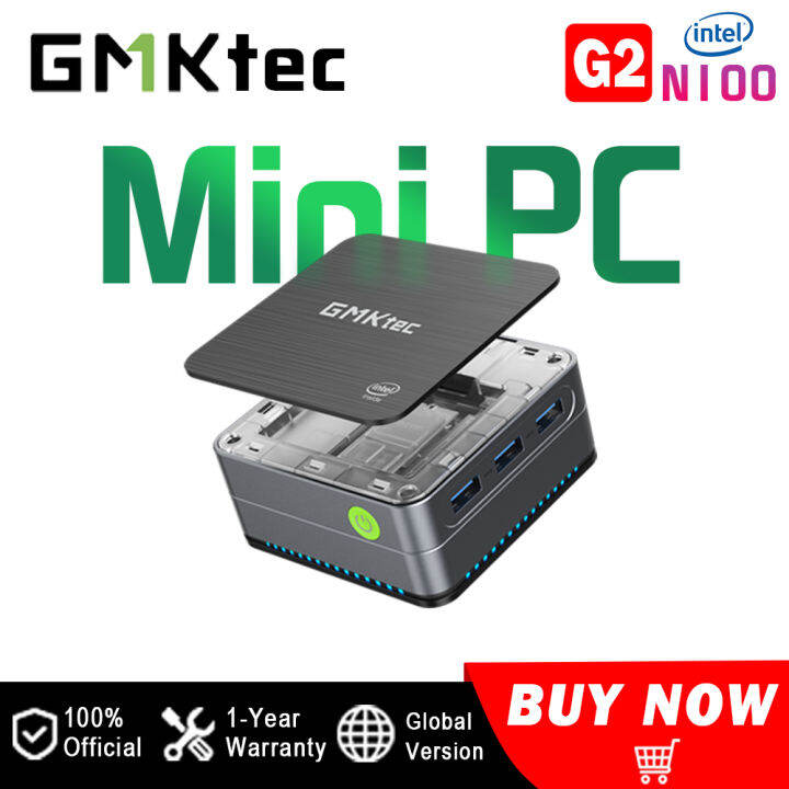 GMKtec - G2 Intel 12 - N100 Mini PC LPDDR5 4800MT/S NVME/SATA 2242 SSD ...