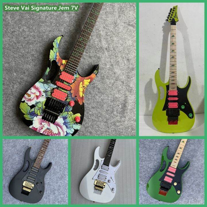 New Ibanez Steve Vai Signature Jem 7V Electric Guitar Tremolo Vibrato ...