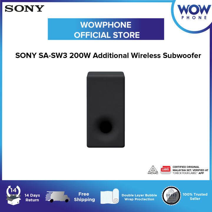 [PRE-ORDER!!] SONY SA-SW3 WIRELESS SUBWOOFER ( 200W | Deep Powerful ...