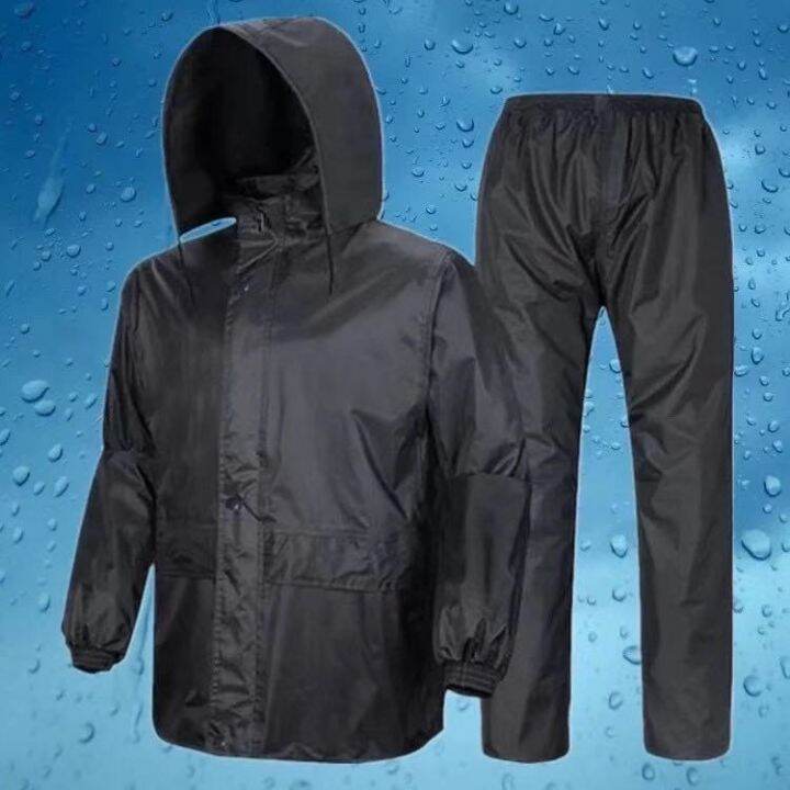 THE DOUBLE Raincoat For Adult With Case Motorcycle Raincoat Pair With ...