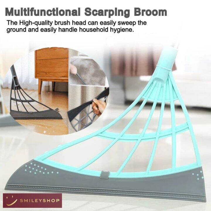 Smiley Shop Magic Broom, Floor Glass Wiper Broom, Multifunctional ...